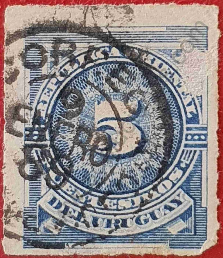 Número 5 - Sello de Uruguay 1888 · Catálogo de colección personal ...